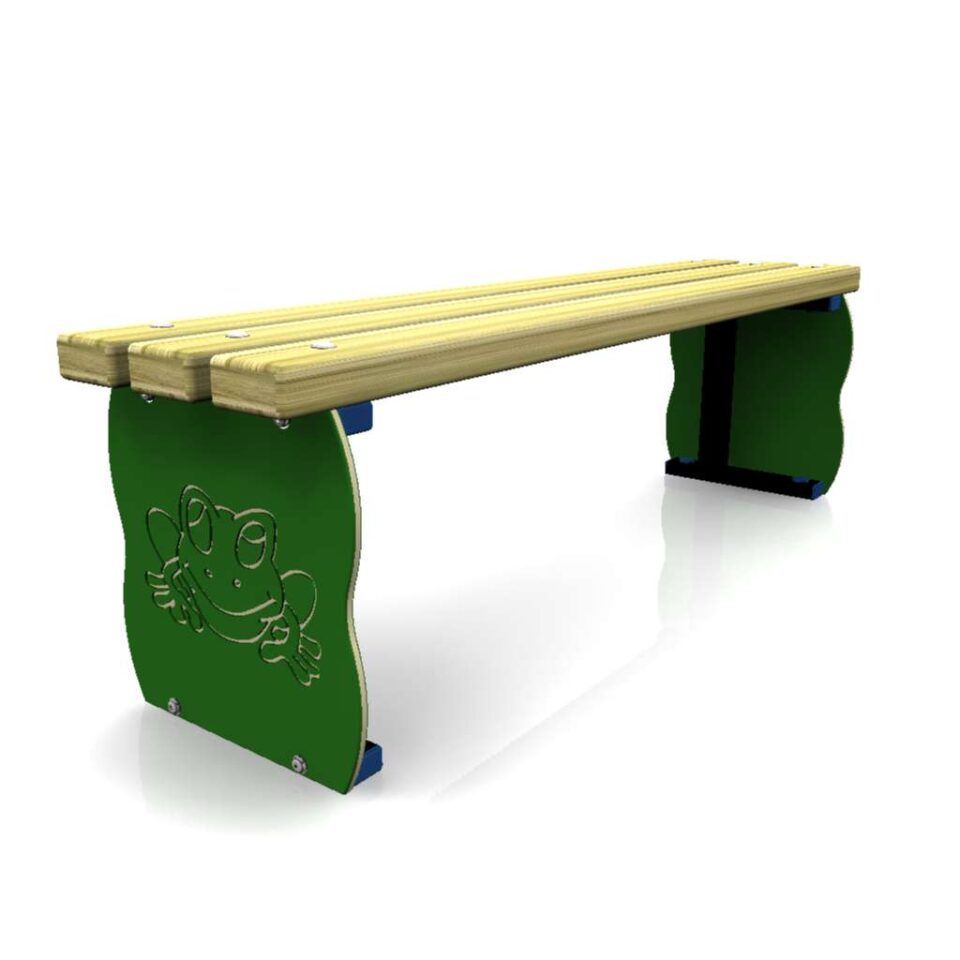 Jungle Friends Backless Bench - Tree Frog - Playtime By Fawns